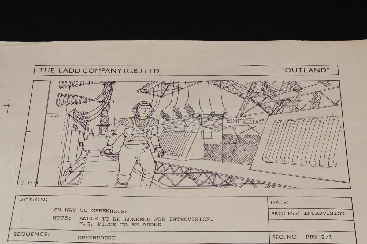The Prop Gallery | Hand drawn storyboard artwork - O'Niel (Sean Connery) The Prop Gallery | Hand drawn storyboard artwork - O'Niel (Sean Connery)