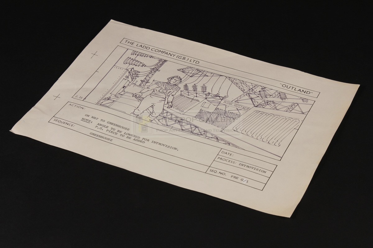 The Prop Gallery | Hand drawn storyboard artwork - O'Niel (Sean Connery) The Prop Gallery | Hand drawn storyboard artwork - O'Niel (Sean Connery)
