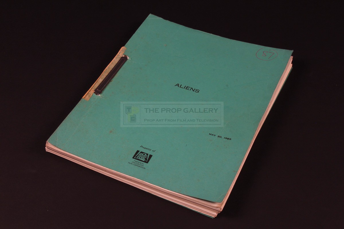 The Prop Gallery | Production used first draft script The Prop Gallery | Production used first draft script