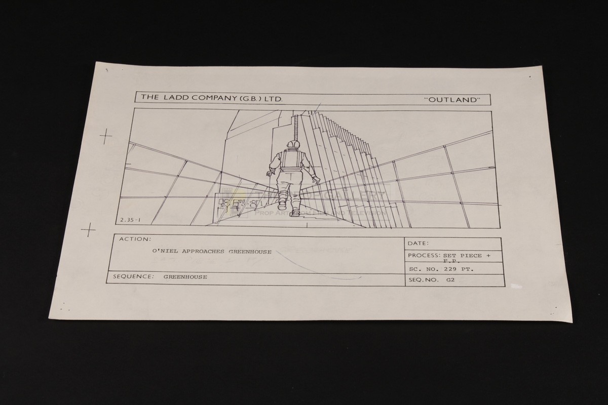 The Prop Gallery | Hand drawn storyboard artwork - O'Niel (Sean Connery) The Prop Gallery | Hand drawn storyboard artwork - O'Niel (Sean Connery)