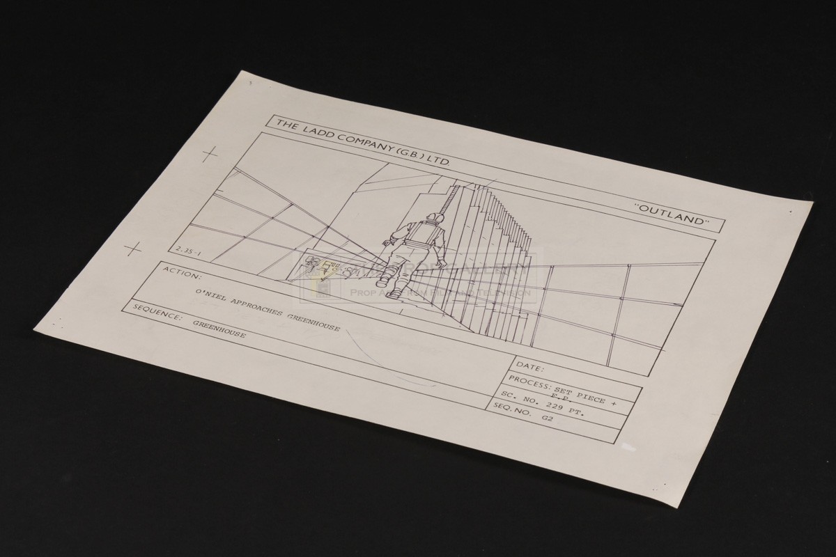 The Prop Gallery | Hand drawn storyboard artwork - O'Niel (Sean Connery) The Prop Gallery | Hand drawn storyboard artwork - O'Niel (Sean Connery)